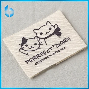 China Factory Custom Silk Screen Printing Cotton Tape Main Clothing ...