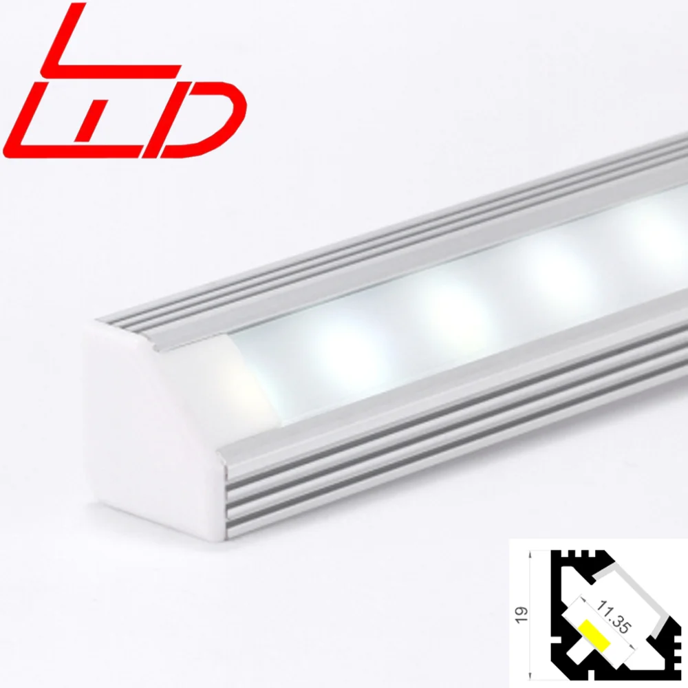 120 Degree Angle 2.5m Led Profile Corner Led Aluminum Extrusion With ...