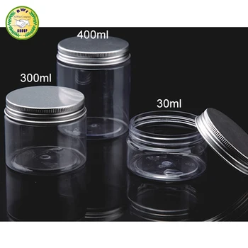 Screw Top Clear Plastic Containers Food Grade Pet Plastic Jars With ...