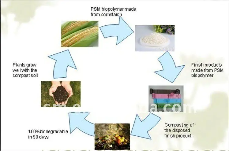 Biodegradable cornstarch biopolymer, View biodegradable biopolymer, PSM ...