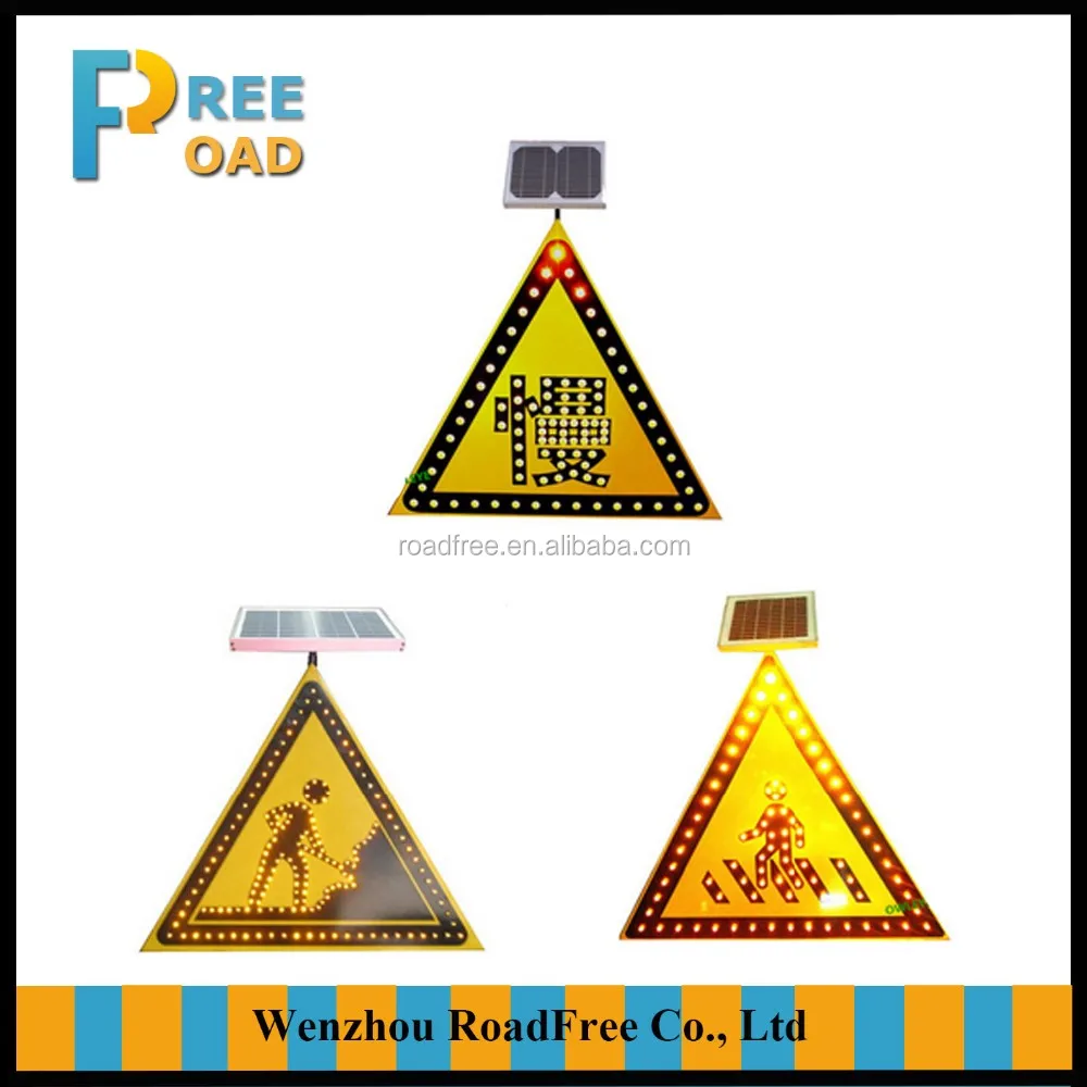 Triangle Aluminum Road Safety High Visibility Reflective Led Lighting ...