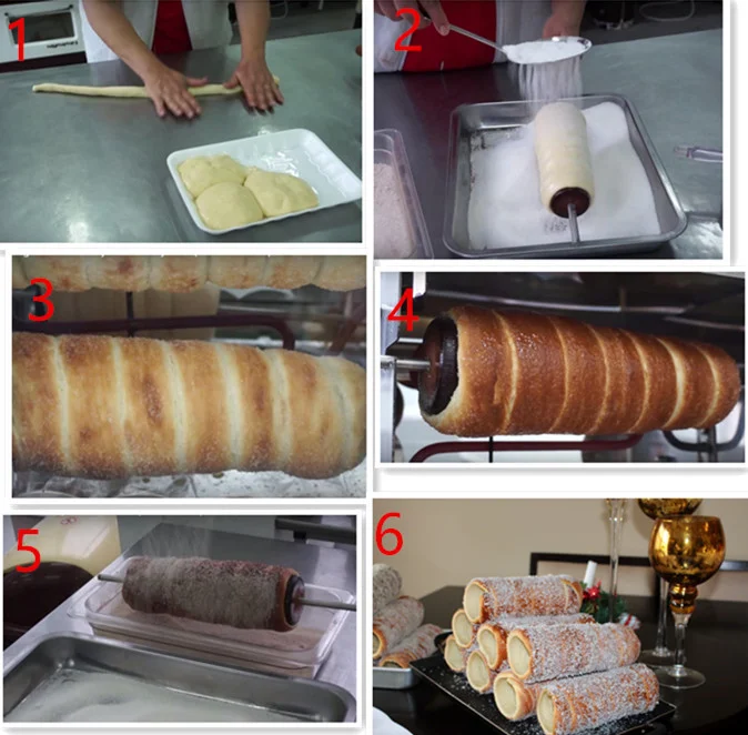 16 Sticks Top Selling Original Doughnut Cone Chimney Bread Machine ...