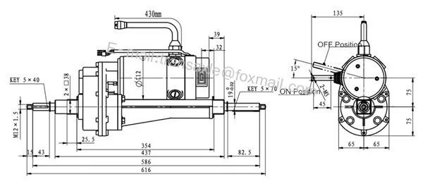 Super Electric Golf Cart Transmission Motor With Rear Axle - Buy ...