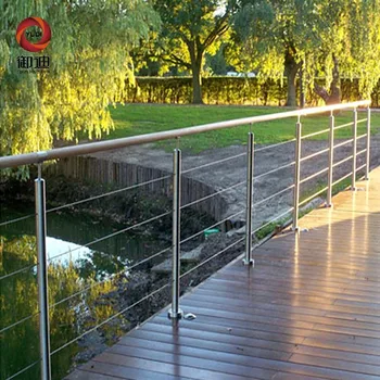 Stainless Steel Balcony Tension Wire Railing For Project - Buy Balcony ...