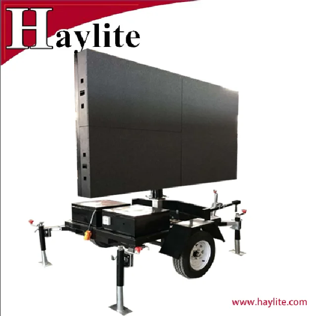 Mobile Traffic Led Display Road Sign Digital Trailer - Buy Trailer,Sign ...