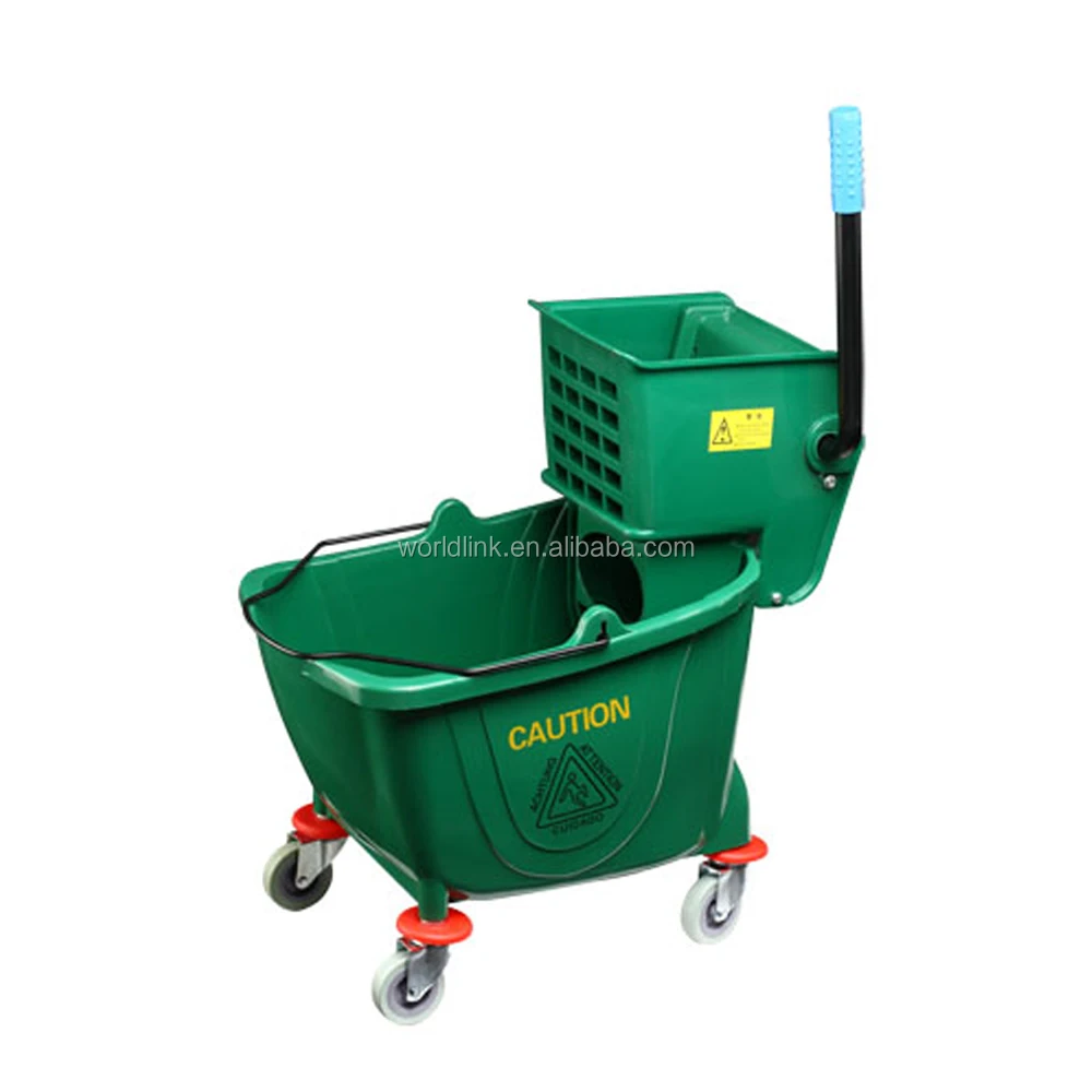 Unfolded Service Mechanical Cleaning Mopping Bucket Cart - Buy Side ...