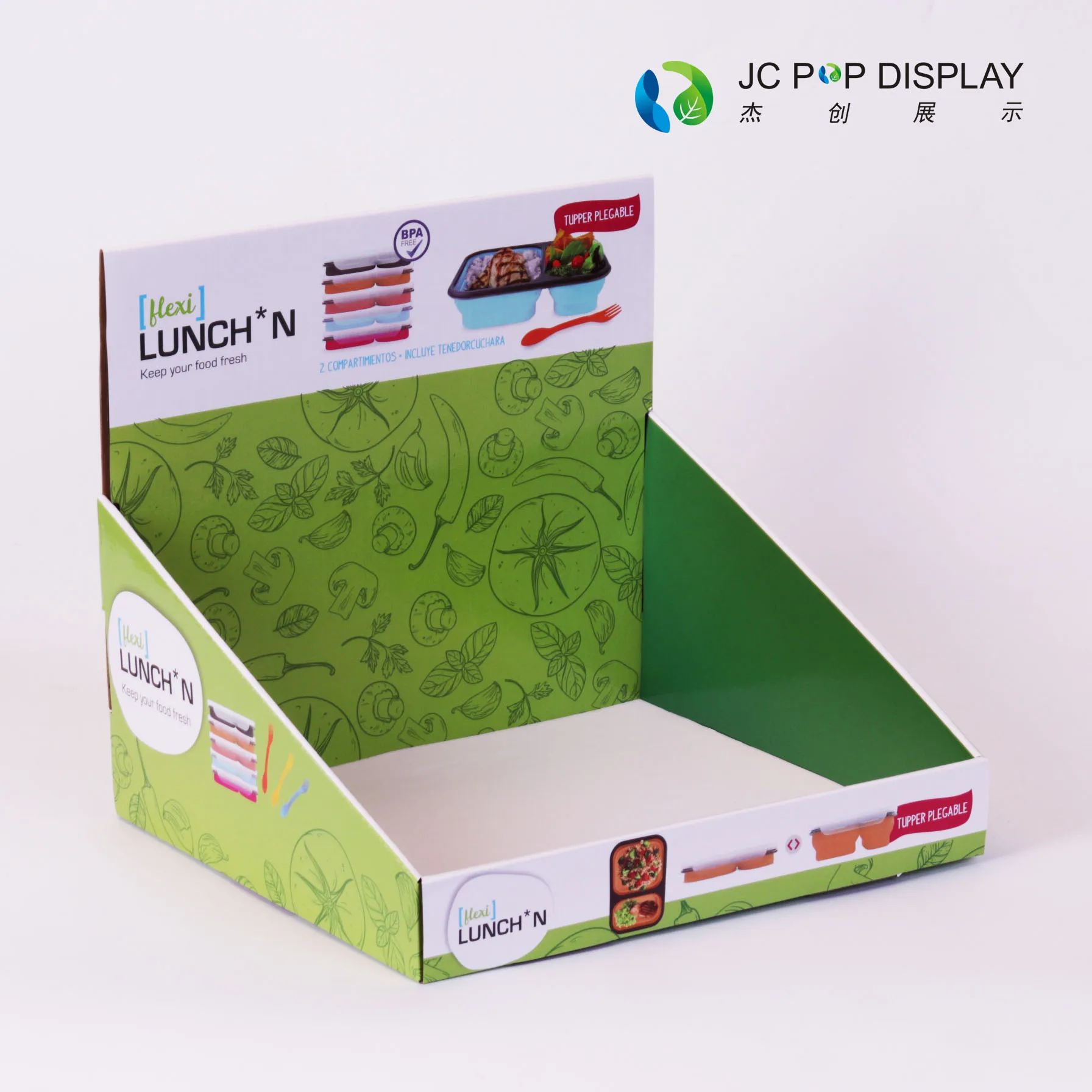 CDU Cardboard Display Units - Blue White Cute Desk Table