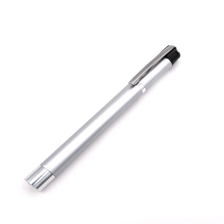 2 Batteries Aluminium Diagnostic Led Pen Light LED Medical Penlights
