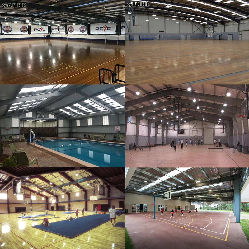 Prefabricated Structure Steel Sports Hall/Basketball Gym/Football ...