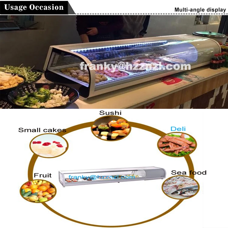 1200mm Sushi Showcase - 42L Sushi Display Fridge CE Approved