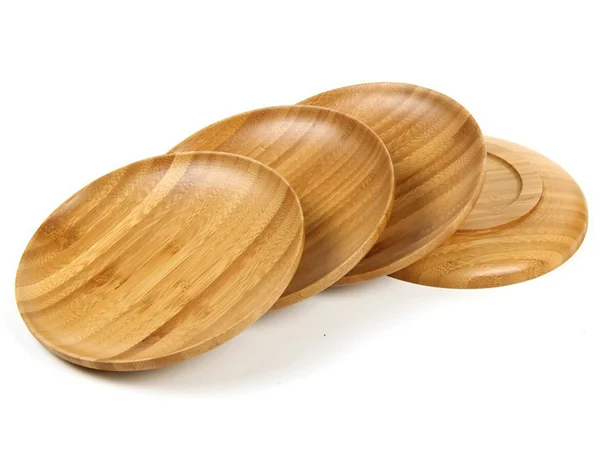 Round Bamboo Serving Snack Dishes Fiber Plate For Snack Sweet - Buy ...
