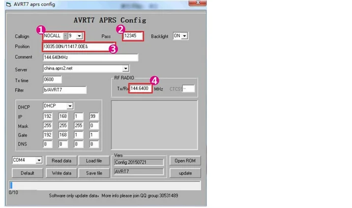 AVRT7 APRS Tracker Igate 1200bps Dual Decoder - Built-in VHF Module ...