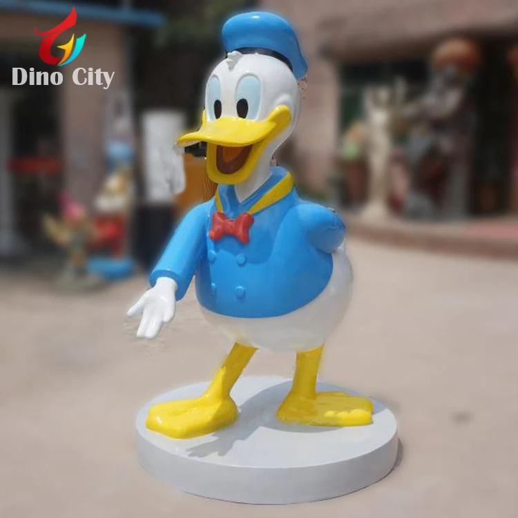 Customized Fiberglass Life Size Donald Duck Statues