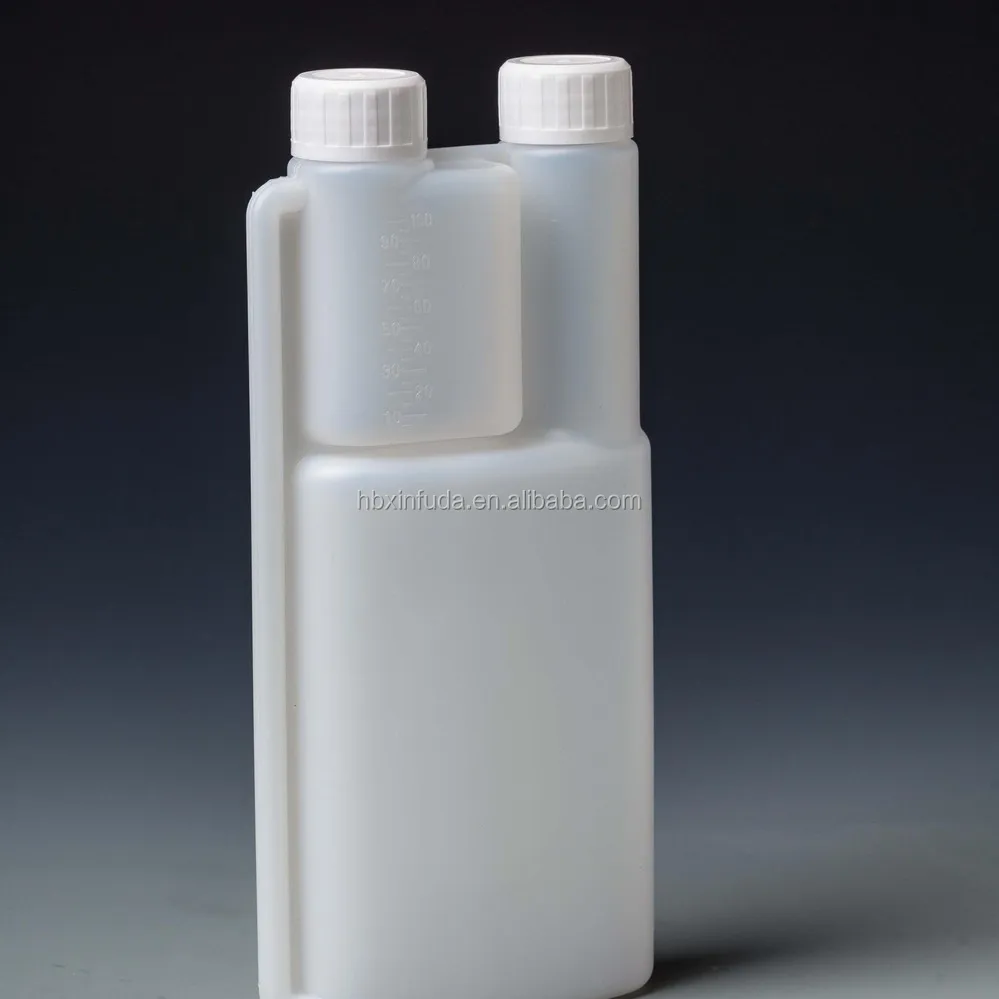 100ml 500ml 1000ml Natural Clear Hdpe Pharmaceutical Two Neck Plastic ...