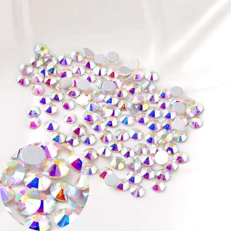 China Manufacturer Supply Glass Flatback Rhinestones Round Shape - Buy ...