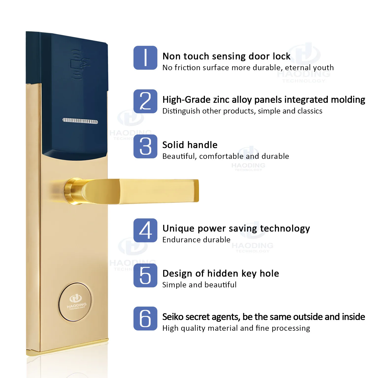 High Quality Sensor Hotel Room Door Lock Swipe Temic Card Lock - Buy ...