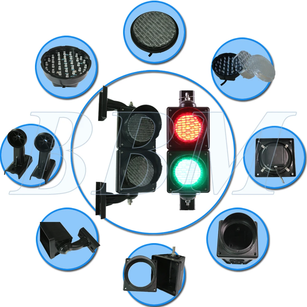 100mm Rg Led Indicator Signal Traffic Light For Car Parking - Buy ...