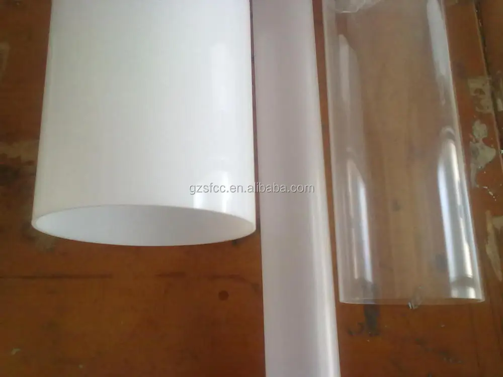 Milky Acrylic Tube,Large White Acrylic Tube,Milky White Plastic Tube ...