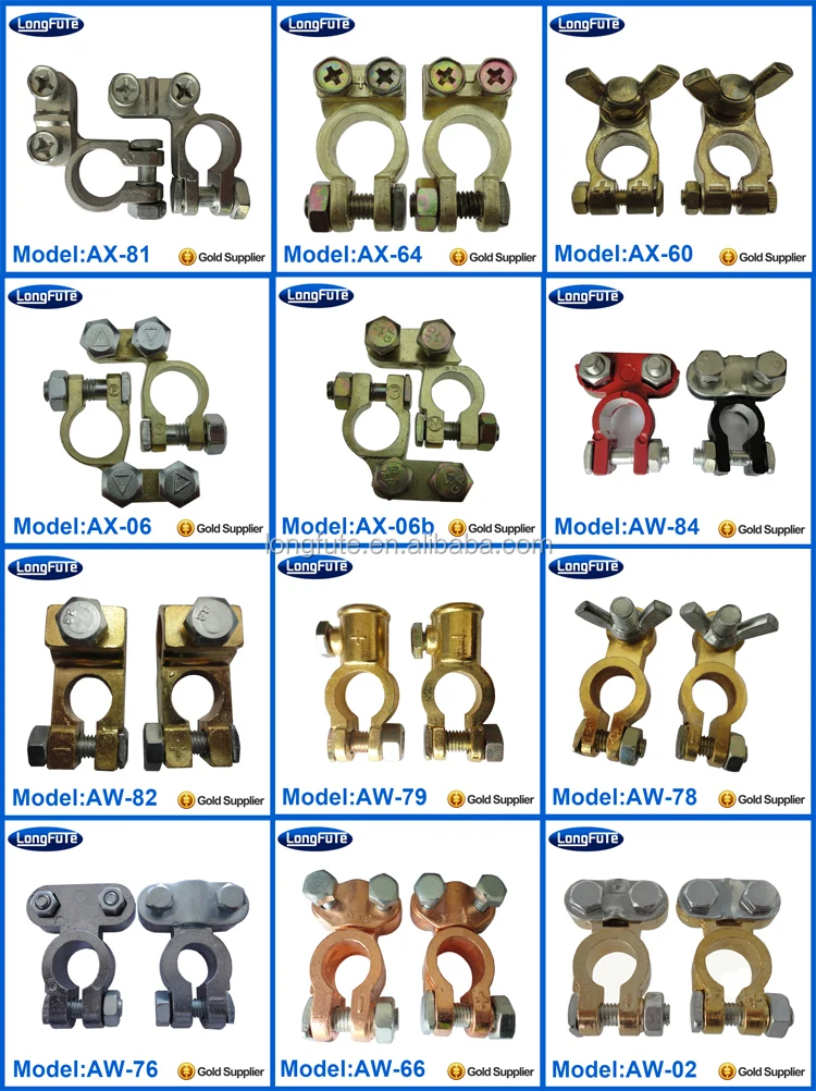 Wire Clip Battery Screw Type Terminals / Battery Electrical Cable ...