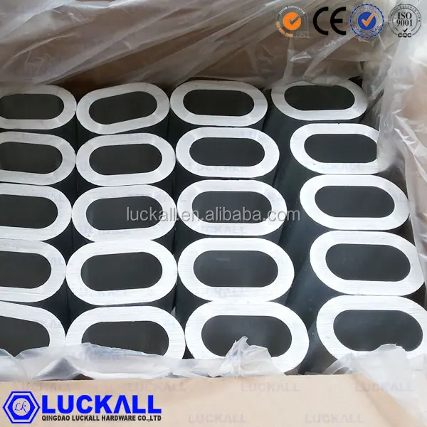 Specification En13411-3 Aluminium Oval Wire Rope Cable Steel Ferrule ...