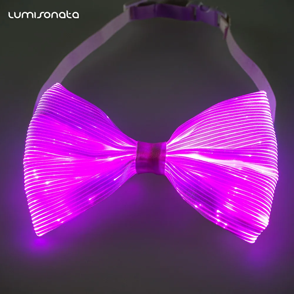 Fantastic Fiber Optic Glow in the Dark LED Party Bow Tie