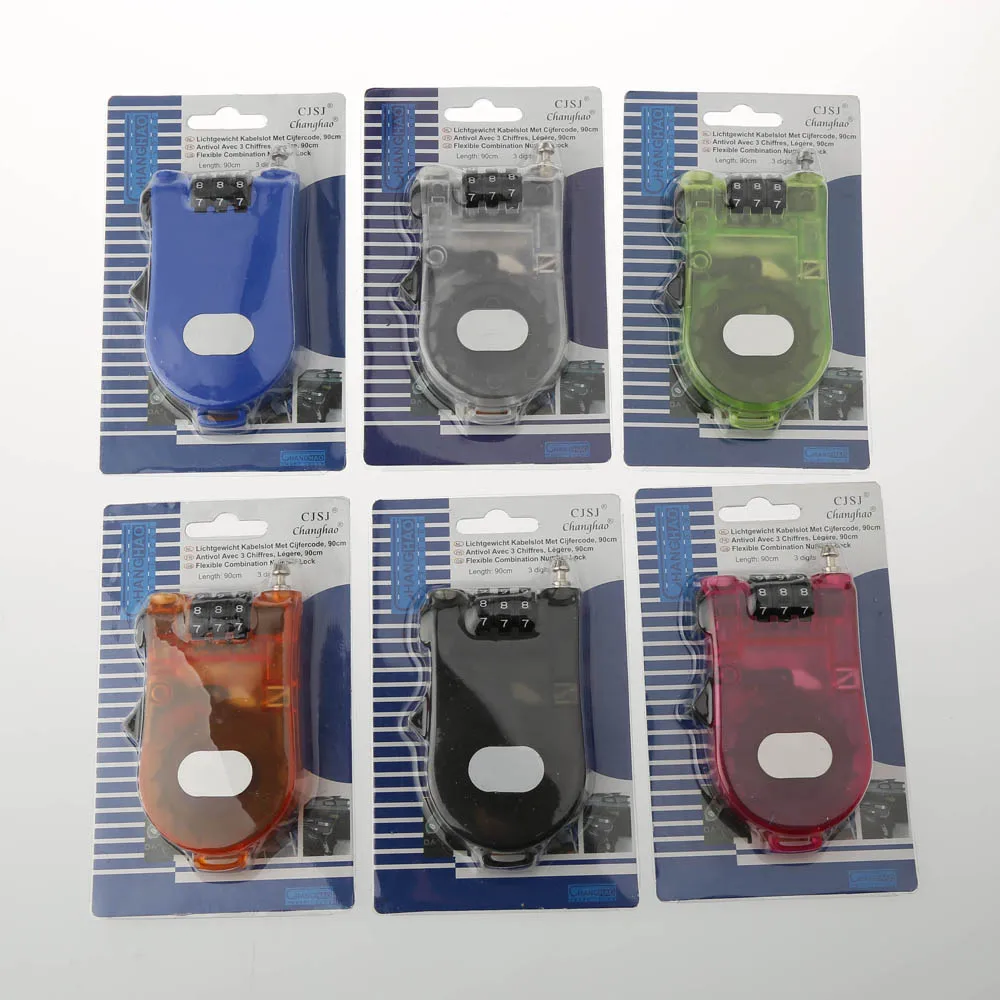 Ch-31 Abs Combination Lock Adjustable Wire Lock Oem Cable Lock - Buy ...