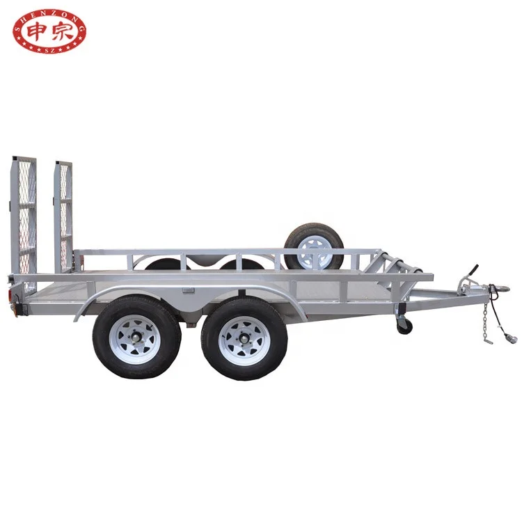 3500kgs Two Axle Car Carrier Trailer Ramp Excavator Trailer - Buy Ramp ...