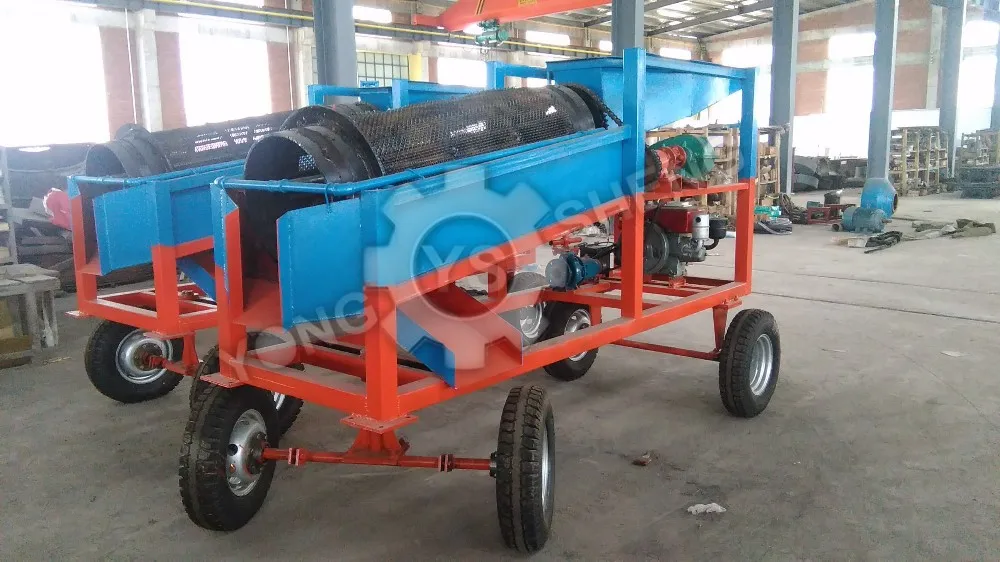 Mobile Mini Trommel Screen Gold Wash Plant/small Trommel Drum Screen ...