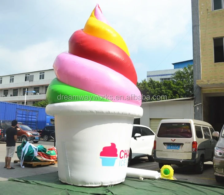 2021 Hot Sale Giant Inflatable Ice Cream Cone for Advertising