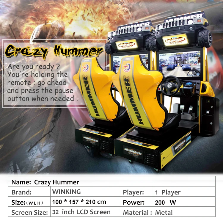 Hummer Racing Car Game Machine Car Racing Simulator Arcade Game Machine ...