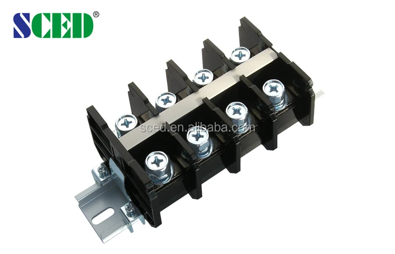 Space 25.00mm Auto Connector 600v 100am Din Rail Terminal Block With ...