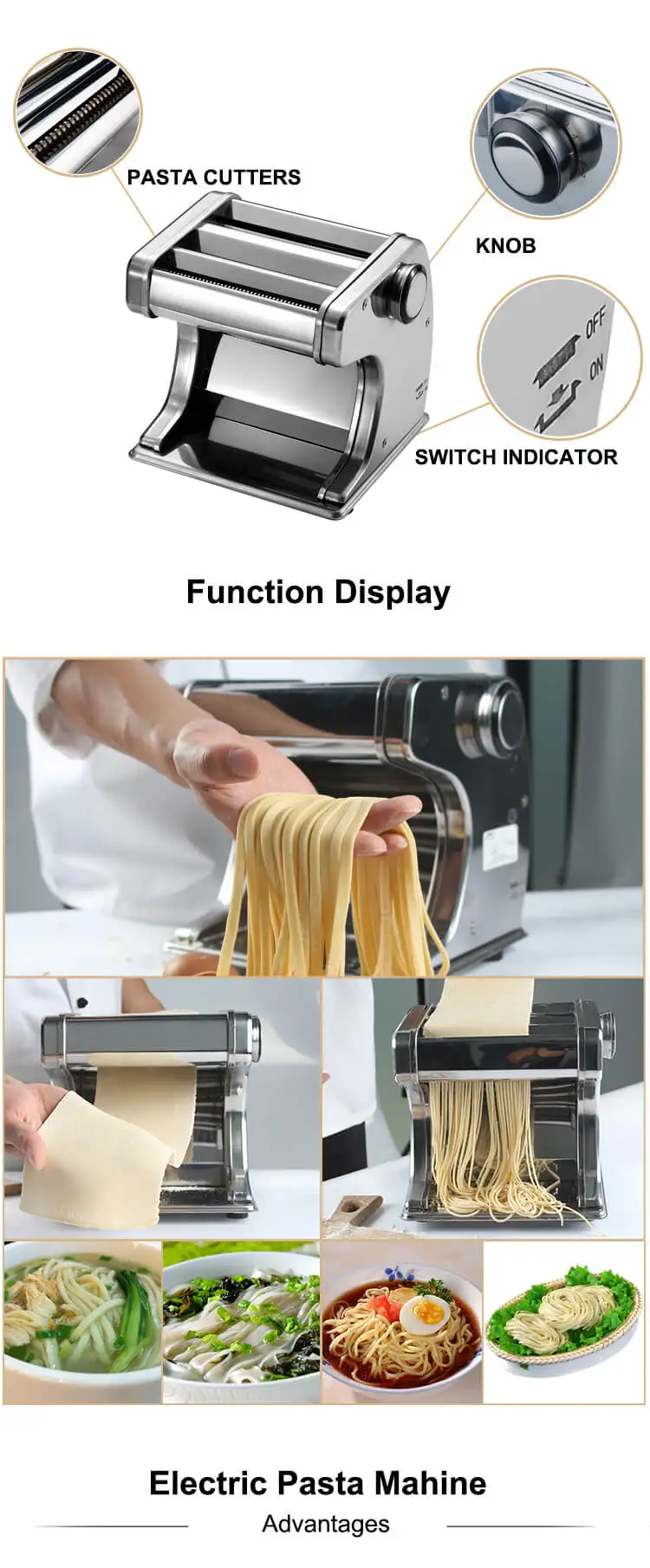 Home Use Electric Pasta Machine Noodle Machine High Quality Household ...