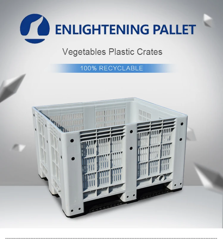 Hot Sale Big Plastic Pallet Container 600 Litre for Fruit Storage
