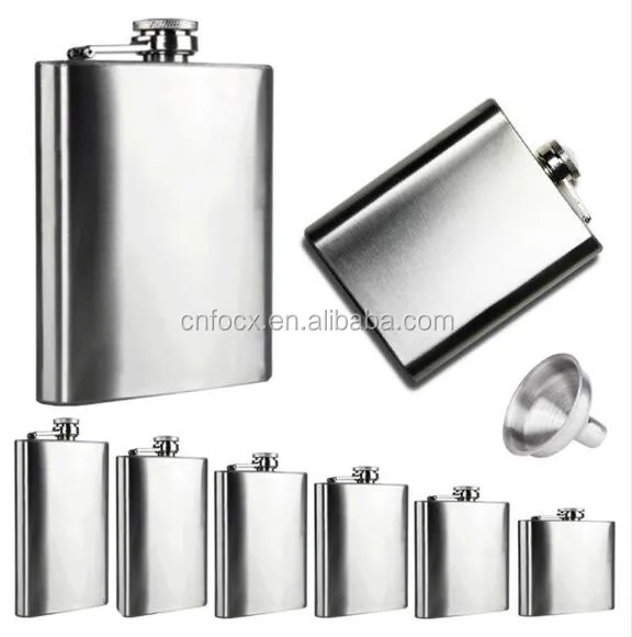 Stainless Steel Pocket Hip Flask / Alcohol Whiskey Liquor / Stainless Steel Pocket Liquor Bottle ...