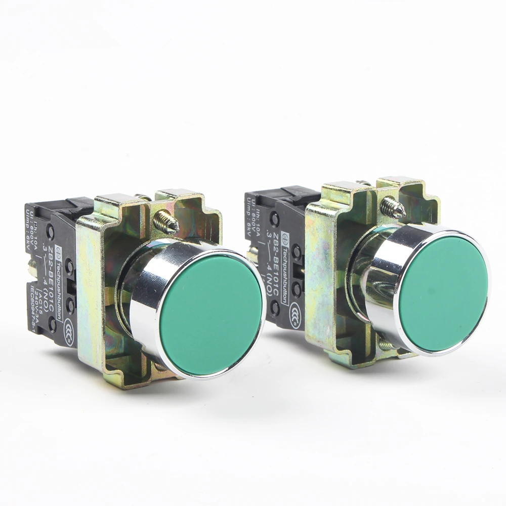 Xb2-ba31 22mm Green Momentary Push Button Switch 1 No N/o With Spring Return Flush Button - Buy ...