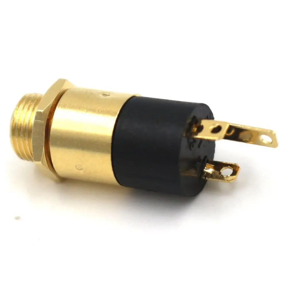 3.5mm Female Headphone Stereo Jack Panel Mount Connector Gold Plated ...
