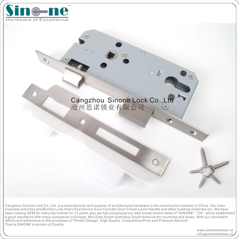 Din Standard Stainless Steel 304 Mortise Lockset Sash Lock Case China ...