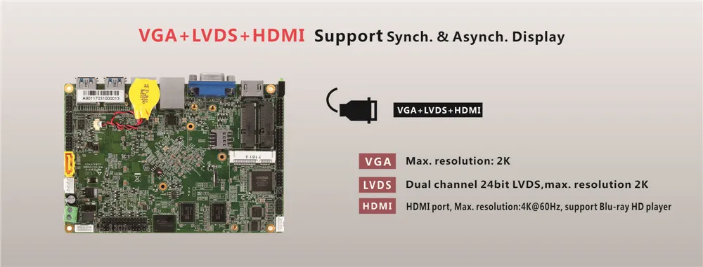 Intel 3.5" Fanless Embedded Motherboard J3455 CPU SBC