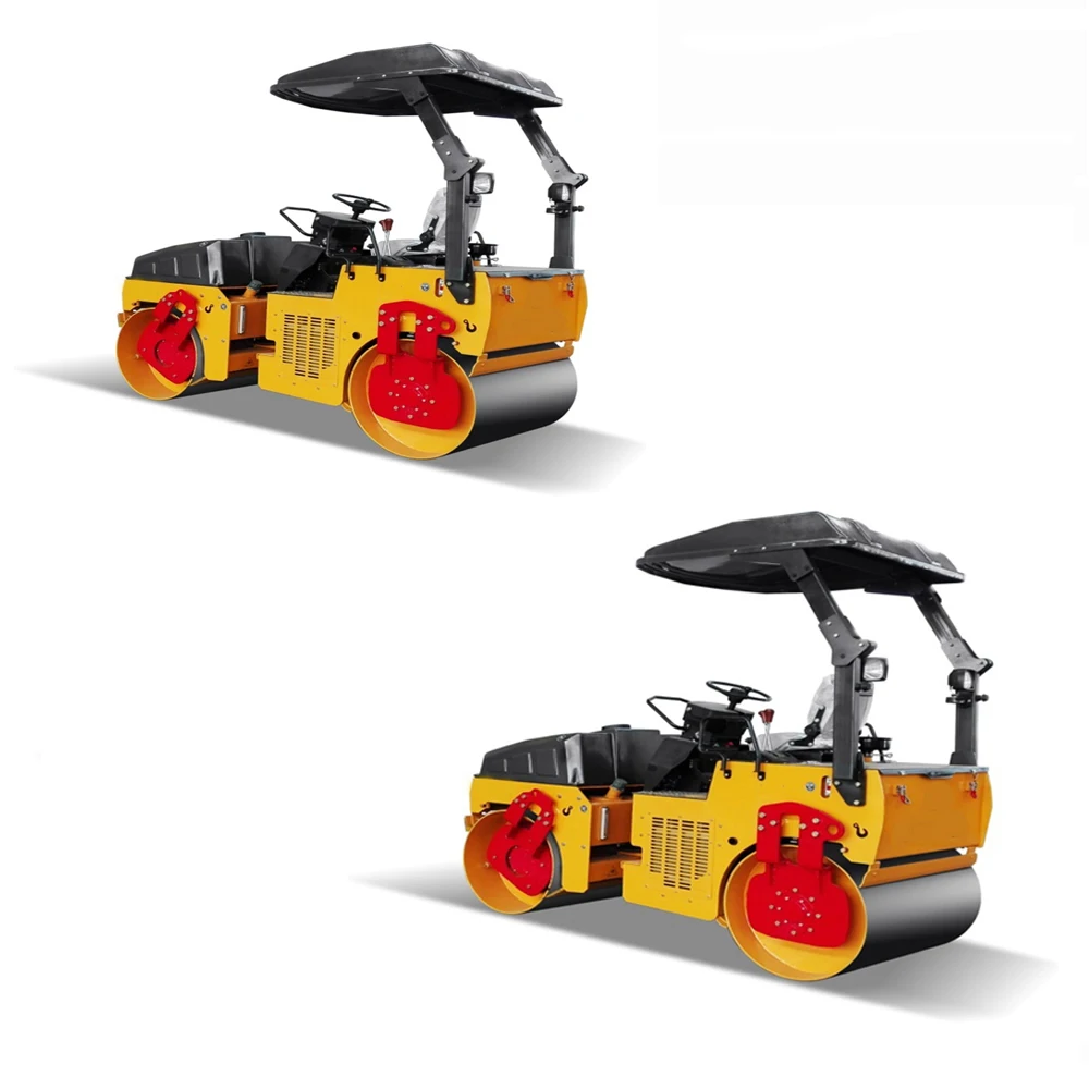 3 Ton Double Drum Vibratory Mini Road Roller - ISO CE CU-TR Certified