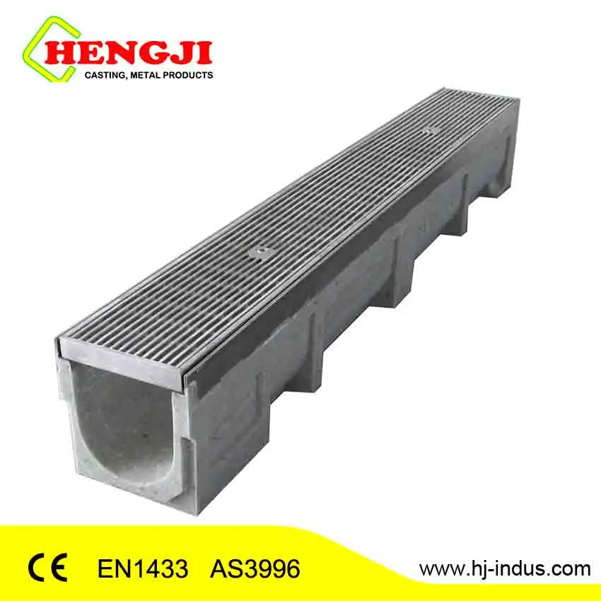 En1433 D400kn Polymer Concrete Precast Rainwater Trench Drain - Buy ...
