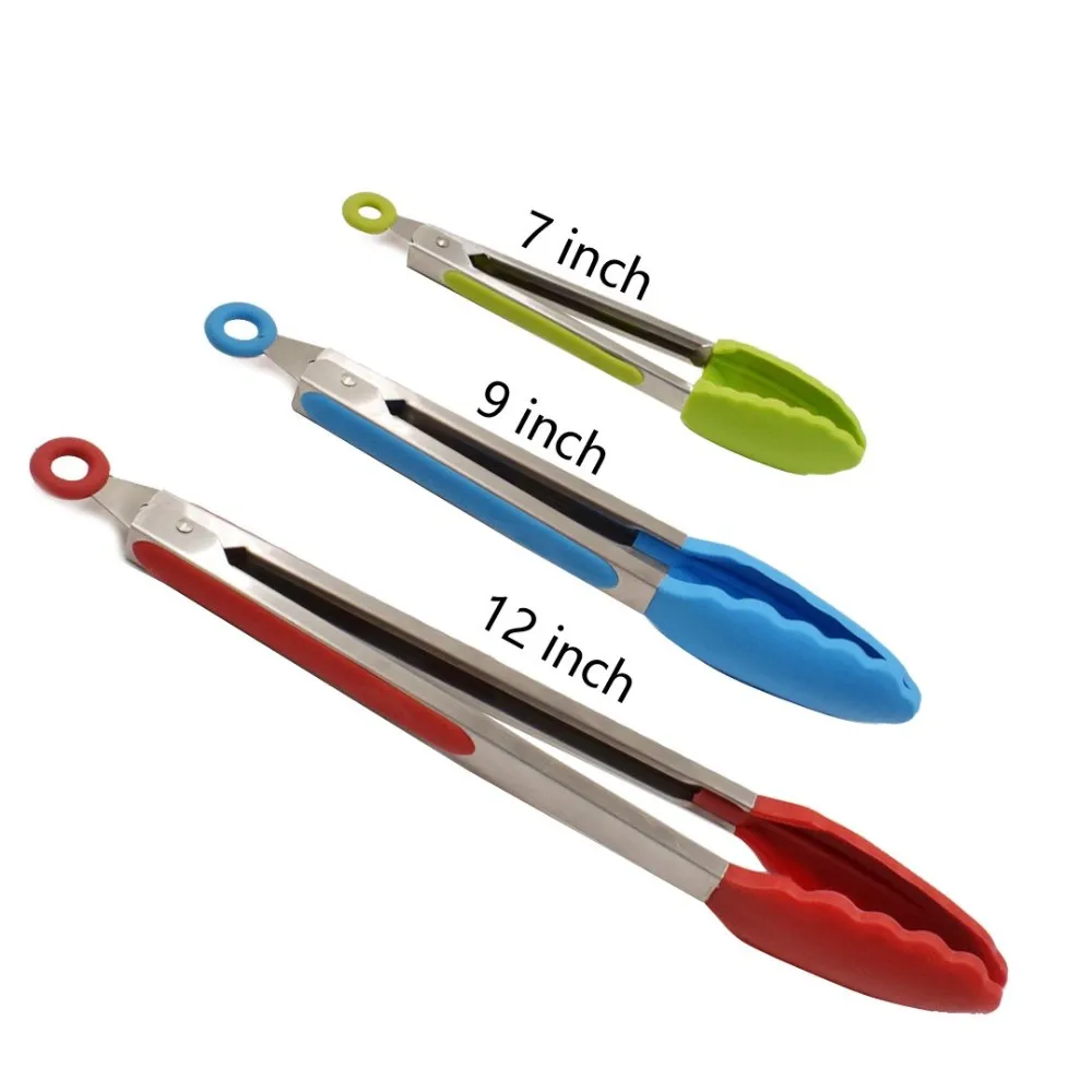 Multi-function Stainless Steel Food Tongs - Durable & Versatile