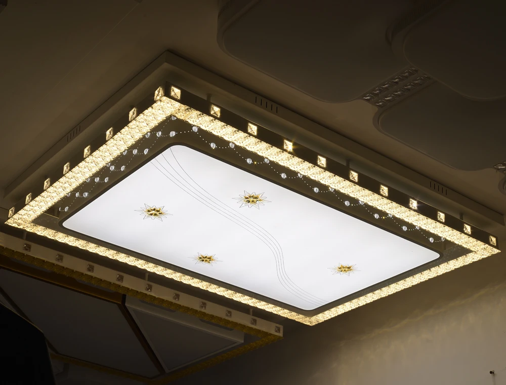 Modern Design Led Ceiling Light For Living Room Square Round Cct ...