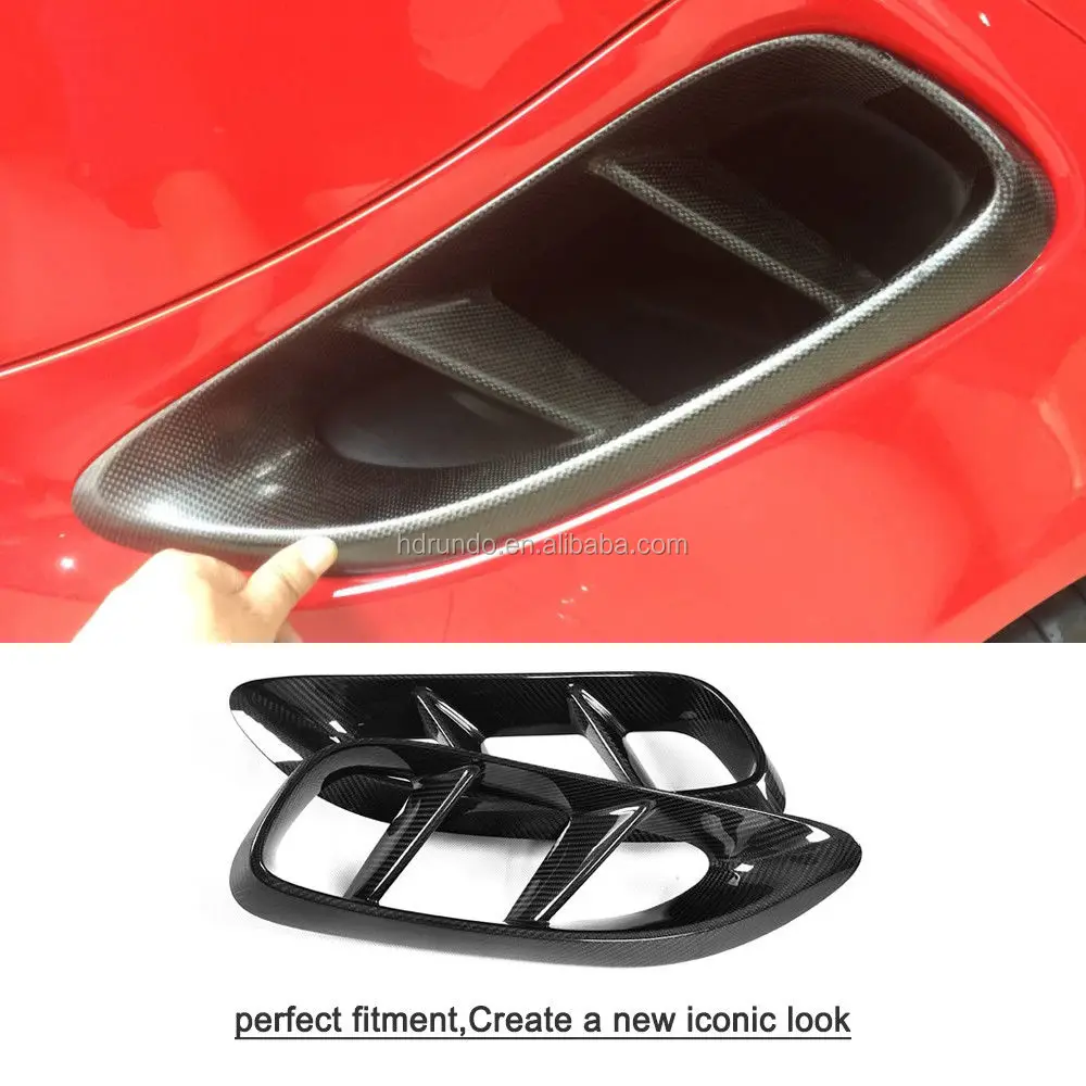 Porsche 718 Boxster Side Vent Air Duct Intake Cover - Carbon Fiber