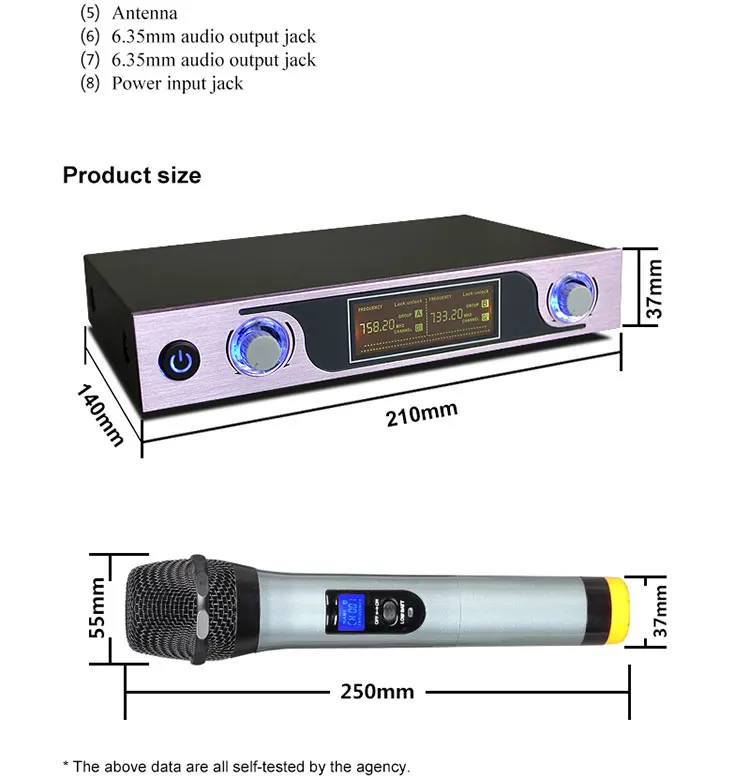 Wireless Microphone Mu-589 Handheld Microphone Rohs Microphone - Buy ...
