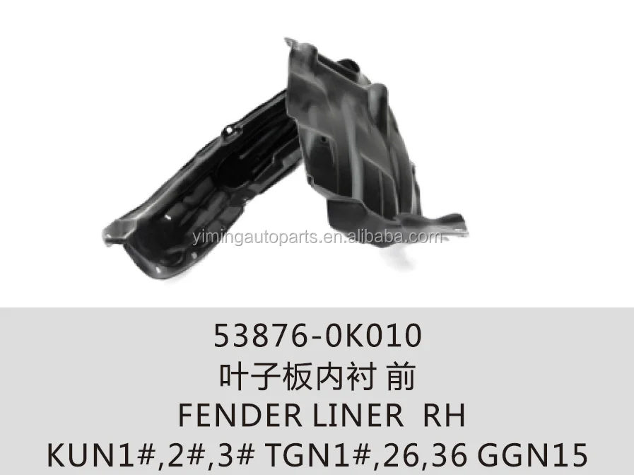 Inner Front Fender 53876-0K010 for Hilux Vigo - Durable Steel