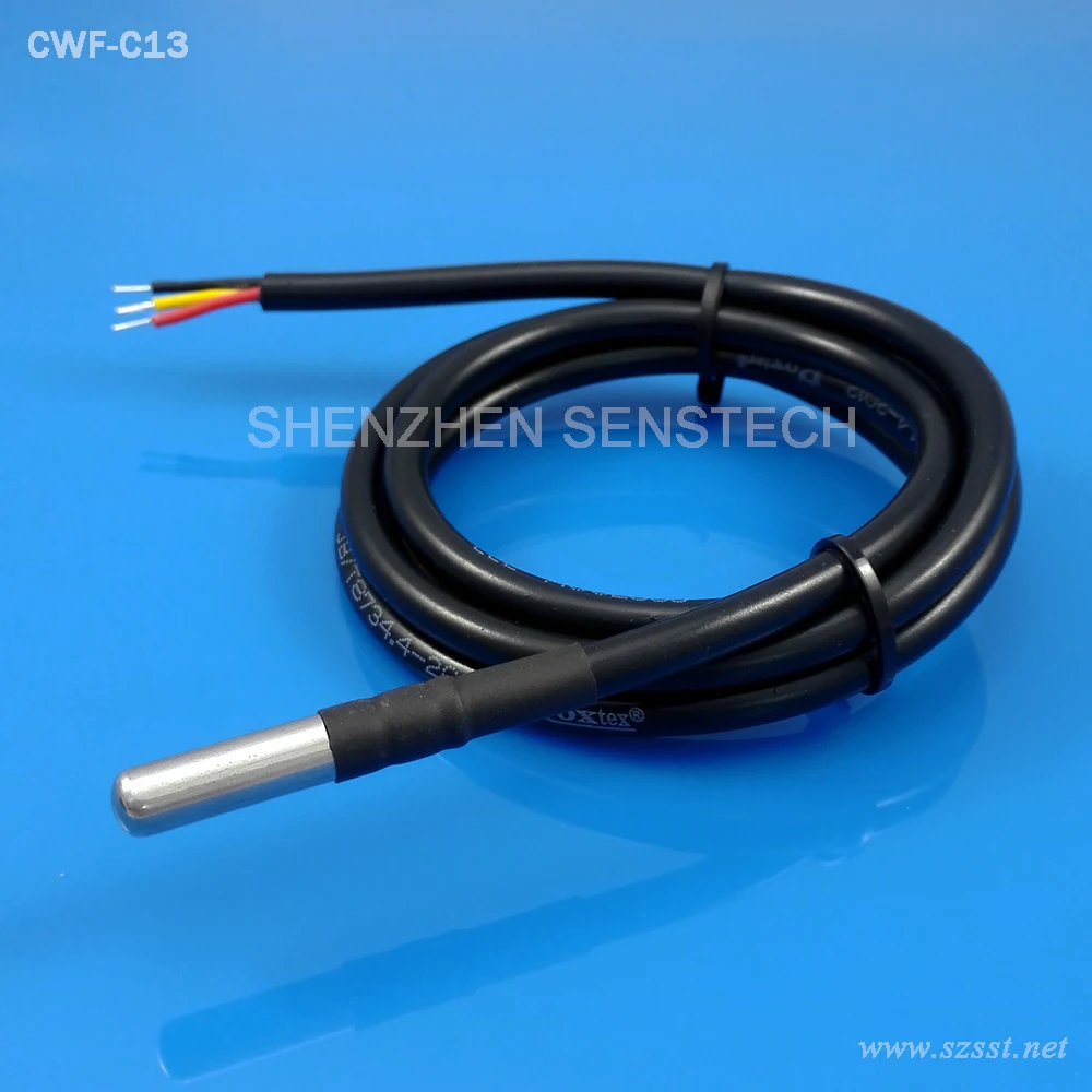 Plastic Casing Waterproof Ds18b20 Digital Temperature Sensor Resistance ...