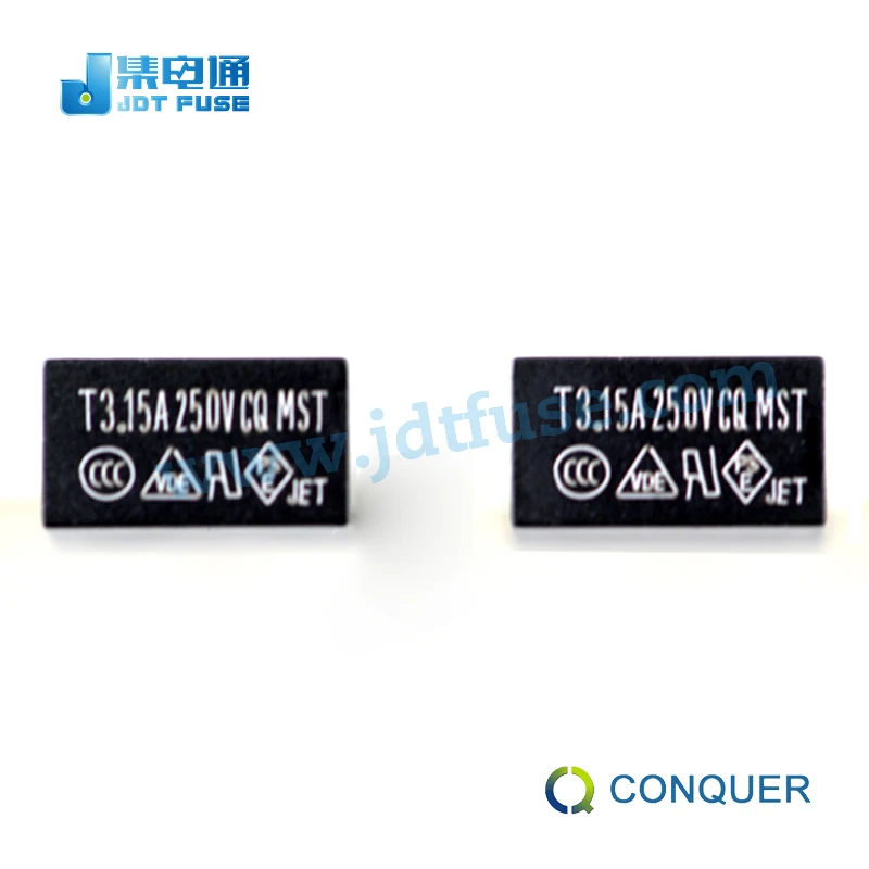Conquer Mst3.15 T3.15a 250v Fuse Time Lag Radial Lead Micro Fuse - Buy ...