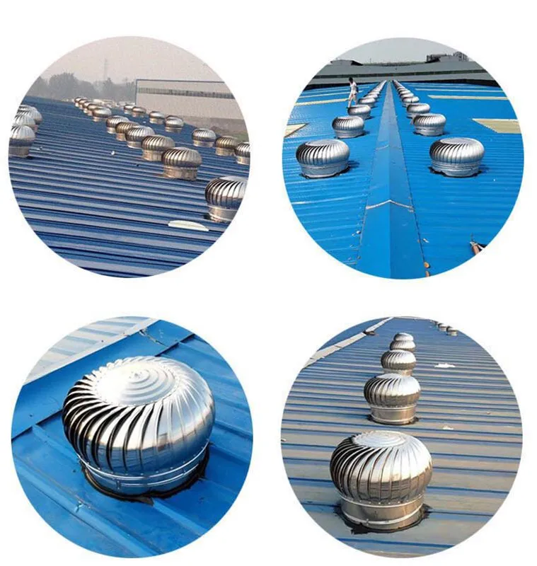 Jusheng Wind Driven Turbine Ventilator Exhaust Roof Fan Without Power ...