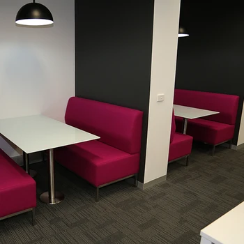 High Class Kfc Mcdonald Fast Food Comfortable Purple Fabric Restaurant ...