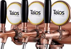Talos T Tower Stainless Steel 3 Tap Draft Beer Solution